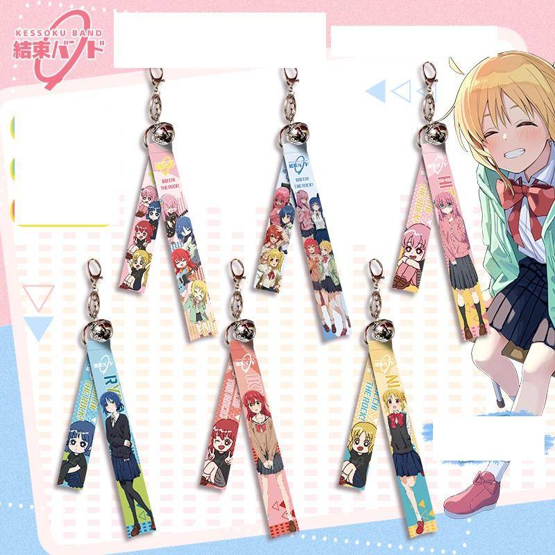 5 styles Anime Bocchi The Rock Lanyard Strap Keychain Gotou Hitori ...