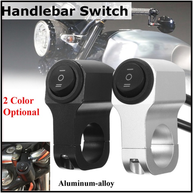 CI 22mm Motorcycle Handlebar Switch 12v 10a Headlight Spotlight Control ...