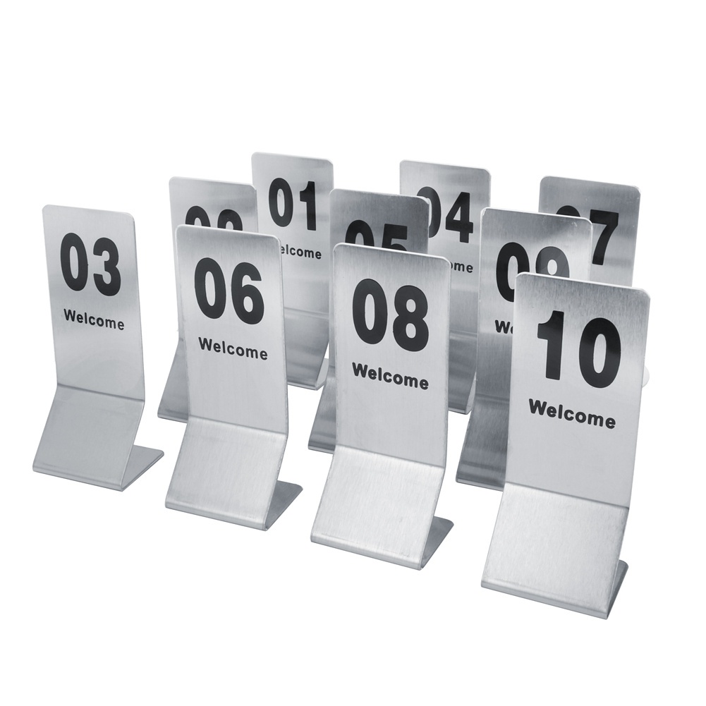 【48 Hours 】Stainless Steel 1-100 Double-side Table Numbers Props for ...