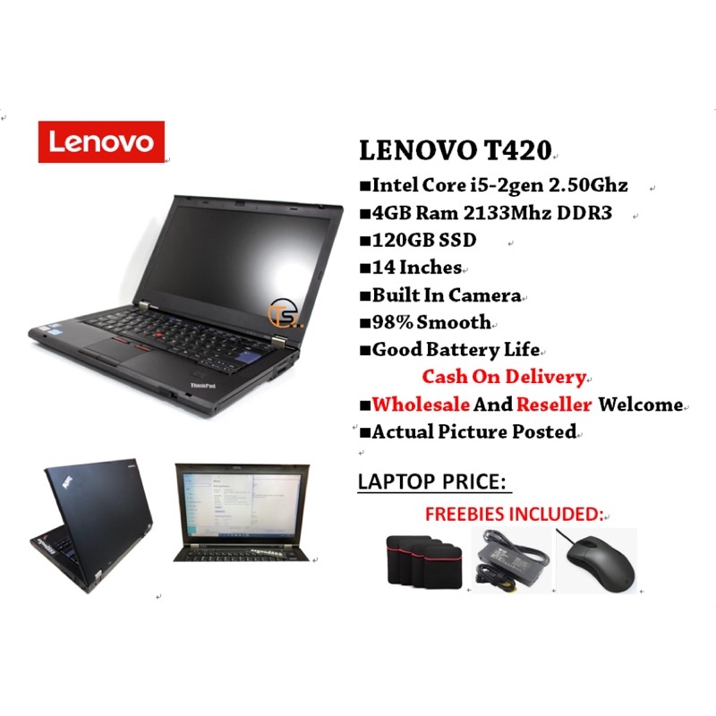 lenovo laptop super smooth t420 t430 i5 2nd 3rd gen ssd storage built ...