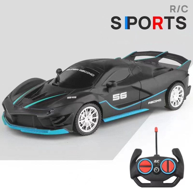 1:16 2.4G wireless remote control car with Led light sports car high ...