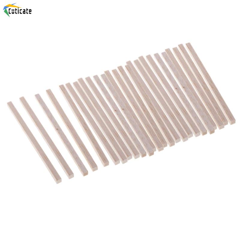 25Piece Balsa Wood Blocks Rods 5x5x110mm for DIY Woodcraft Modeling ...
