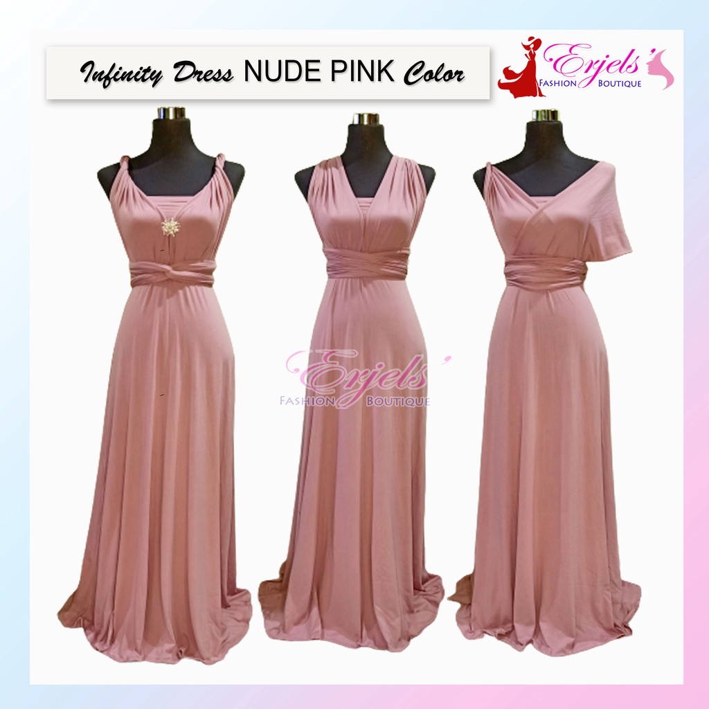 Infinity Dress Floor Length With Tube | Freesize | Cotton Spandex 2 ...