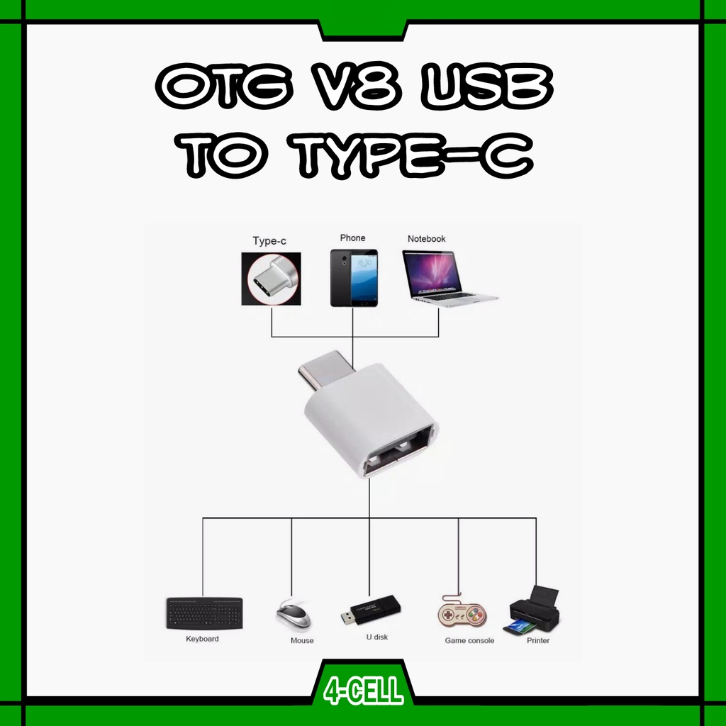 Otg V8 USB TO TYPE-C/USB TYPE C/FLASHDISK/CONVERTER/USB TO TYPE C ...