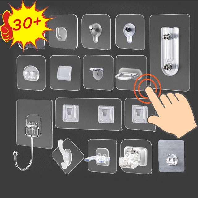 Multi-Choice Wall Hooks, Multi-Function Wall Mounted Hook Household ...