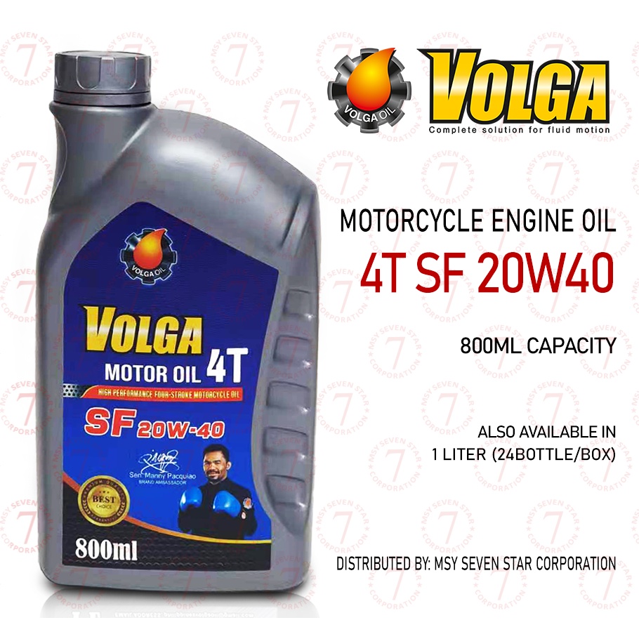 VOLGA MC 4T SF 20W40 800mL Heavy Duty Motorcycle Oil | Shopee Philippines