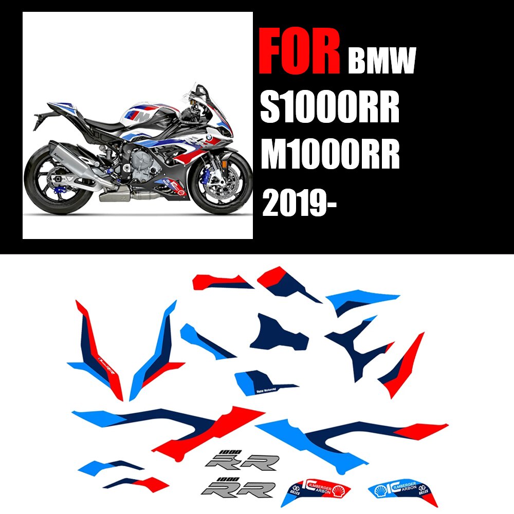 FOR BMW S1000RR M1000RR 2019 2020 2021 2022 full car decal front bumper ...