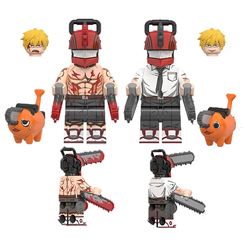 Chainsaw Man Denji Anime Series Mini Character Action Building Block ...