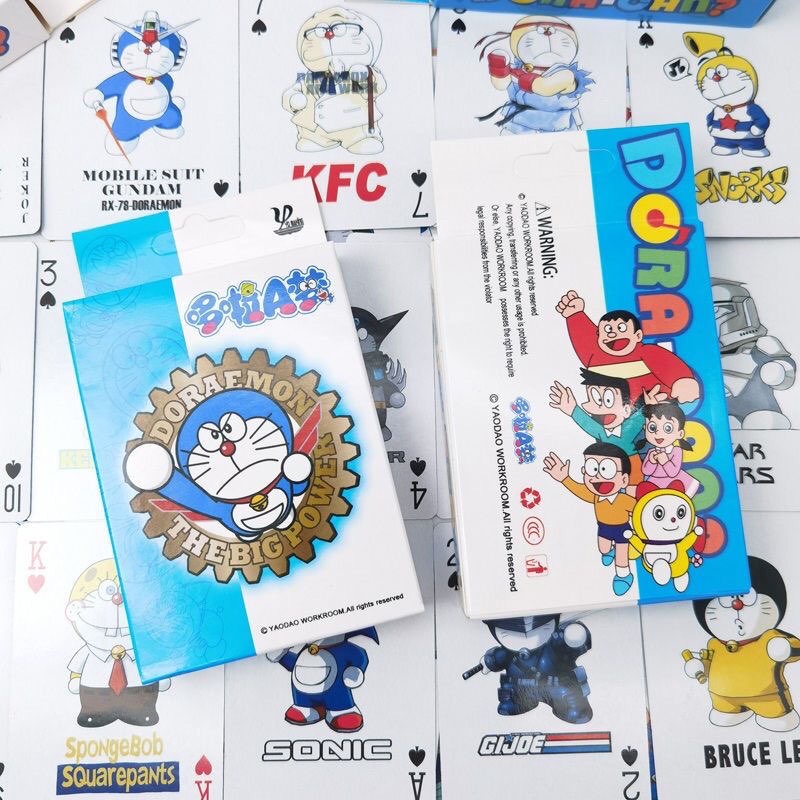 Cartoon Poker Cards Doraemon 54 Cards (D01348) | Shopee Philippines