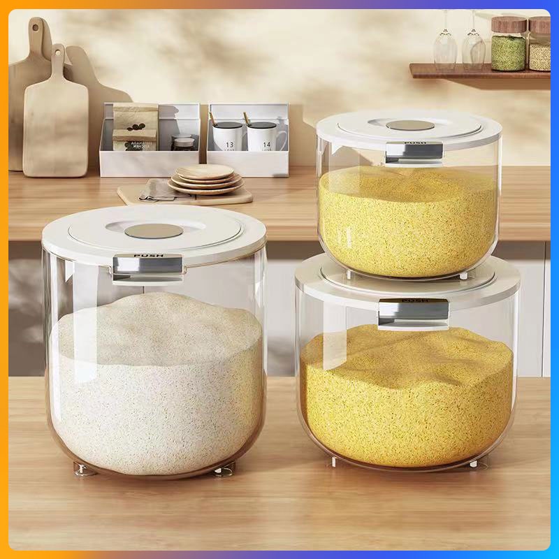 HL 5KG-20KG Rice Dispenser and Storage with measuring cup sealed grain ...