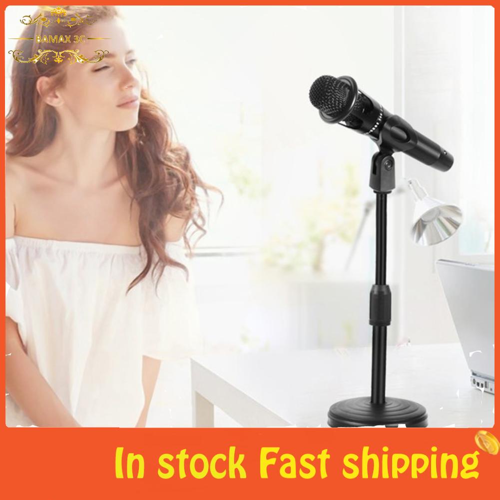 Bamaxis Adjustable Microphone Stand Universal Detachable Mic Holder ...