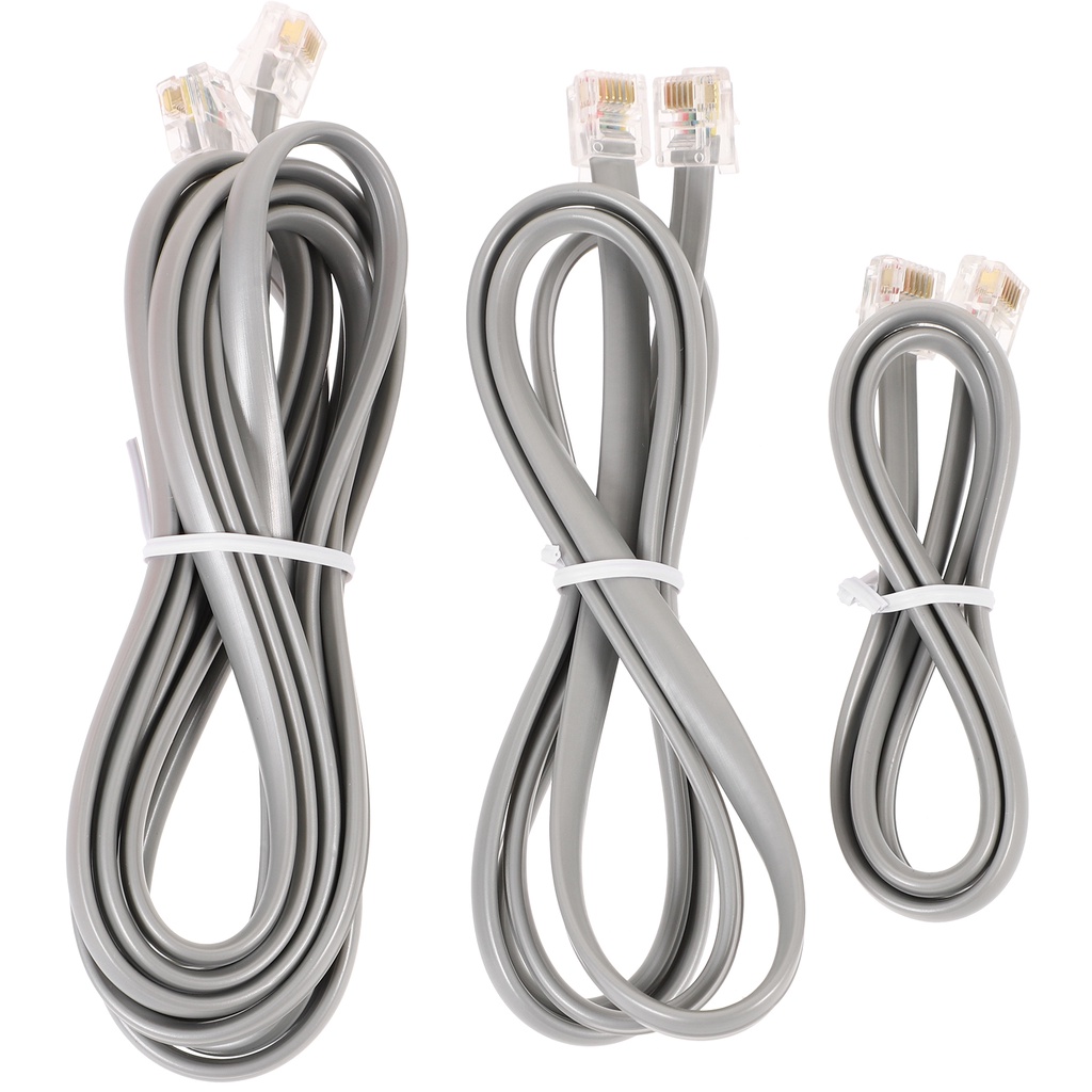 [READY STOCK] Flat Telephone Line Cords for Landline Extension Wire ...
