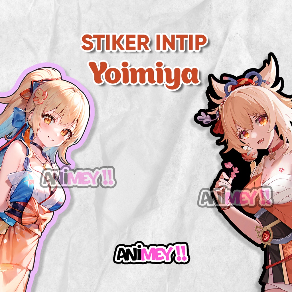 Yoimiya Genshin Impact Side Peek Sticker/Waterproof Anime Sticker ...