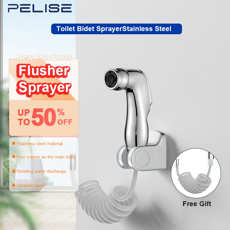 Pelise 304 stainless steel bidet toilet flushing pressurized water gun ...