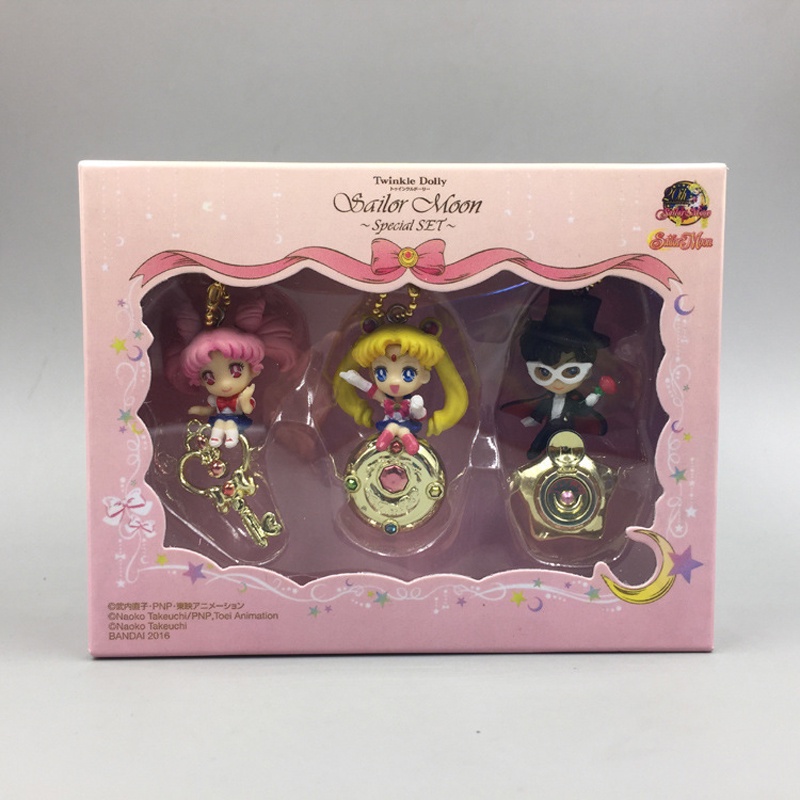 3pcs/Set Sailor Moon Keychain Action Figure Pendant Model Toys | Shopee ...