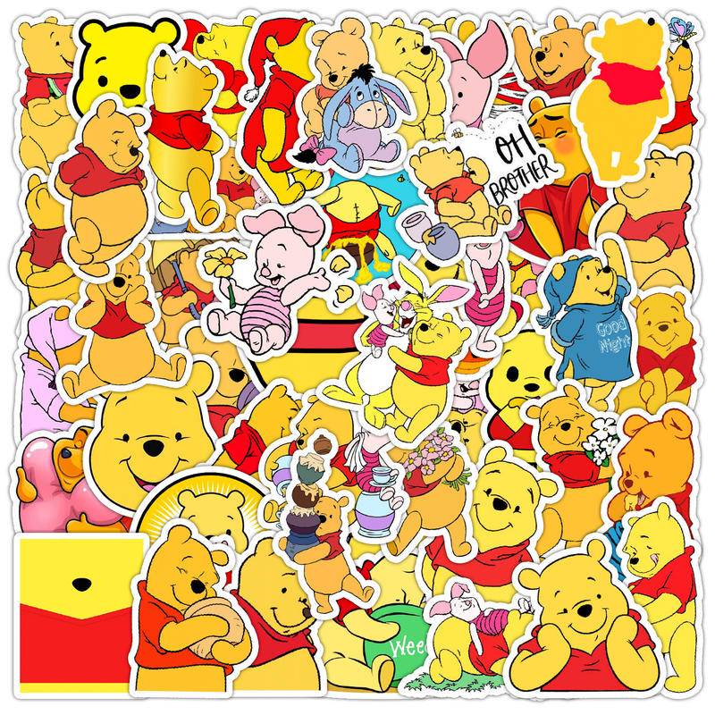 Winnie the Pooh, The Simpsons, Stitch stickers (50 sheets/100 sheets ...