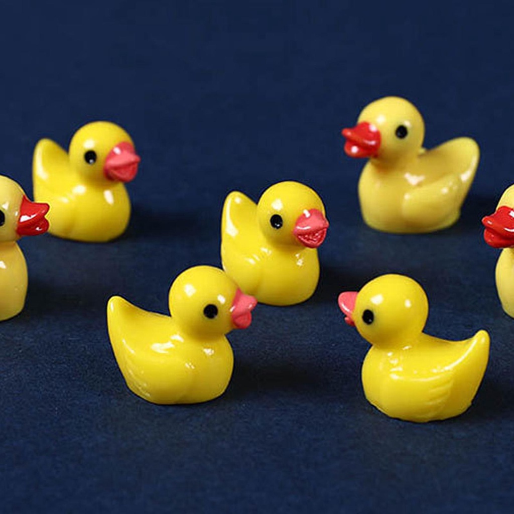 Veromoda 200 Pieces Mini Resin Ducks Yellow Tiny Duckies For School ...
