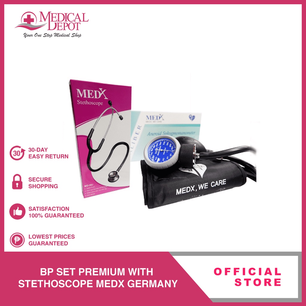 BP Set Premium w/ Stethoscope Medx Germany | Shopee Philippines