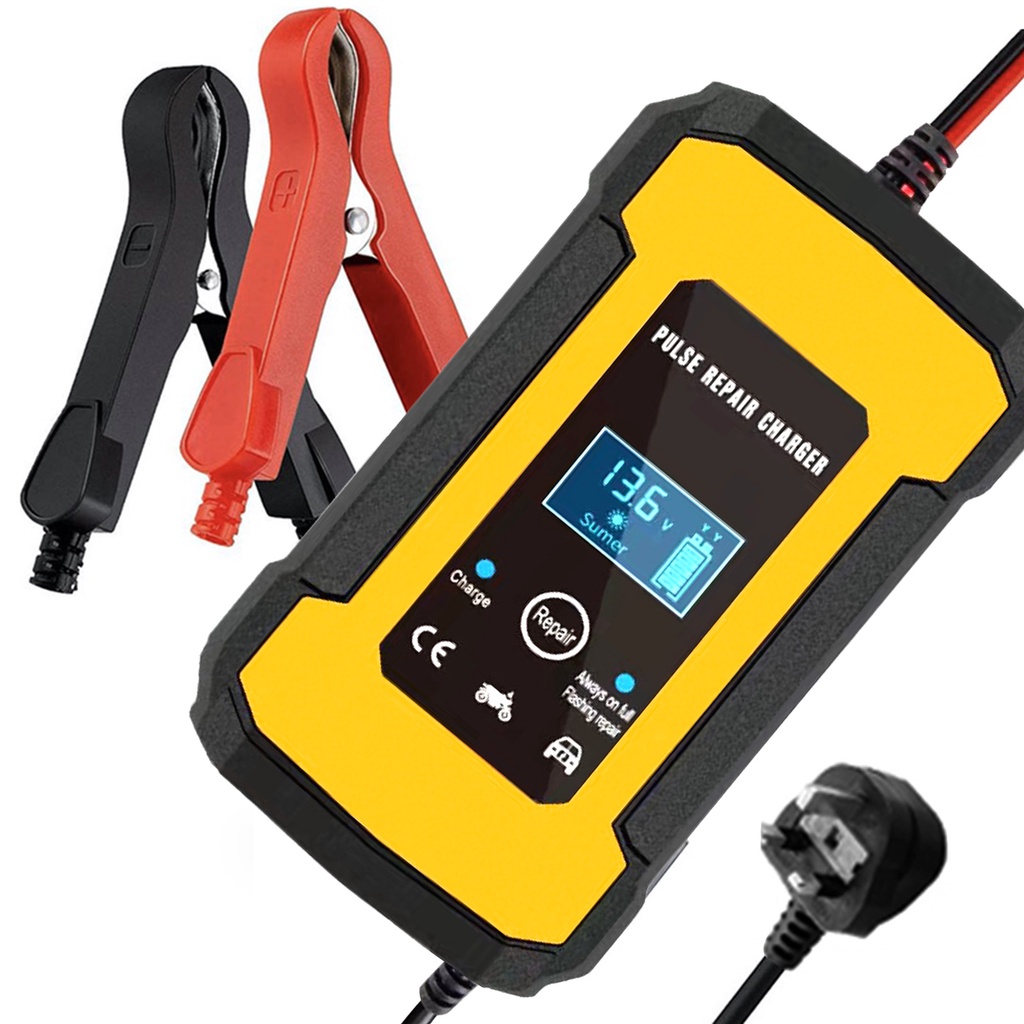 Scapph Car Battery Charger 12V Smart Fully Automatic Battery Charger ...