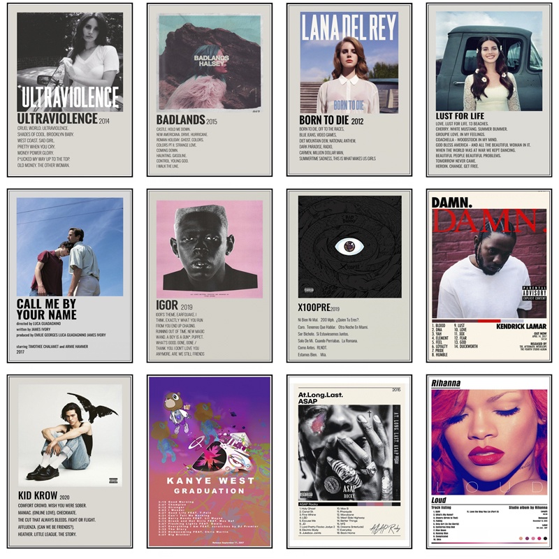 Classic Music Band Singer Poster A3 Paperboard Music Album Poster Art ...