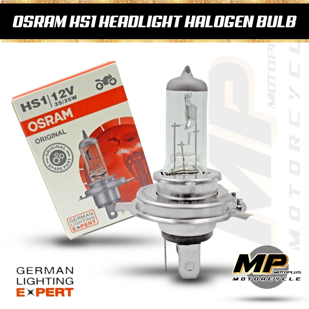 OSRAM HS1 HEADLIGHT HALOGEN BULB (H4)-MOTOPLUS MOTORCYCLE | Shopee ...