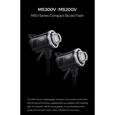 Godox MS200-V / MS300-V Studio Flash 200w 300w strobe | Shopee Philippines