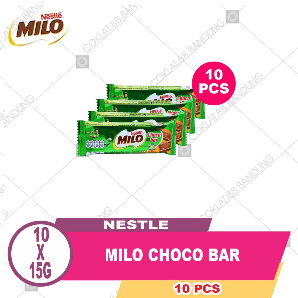 Milo Choco Bar Malaysia 15gr Contains 10pcs – Chocolate Snack Gift ...