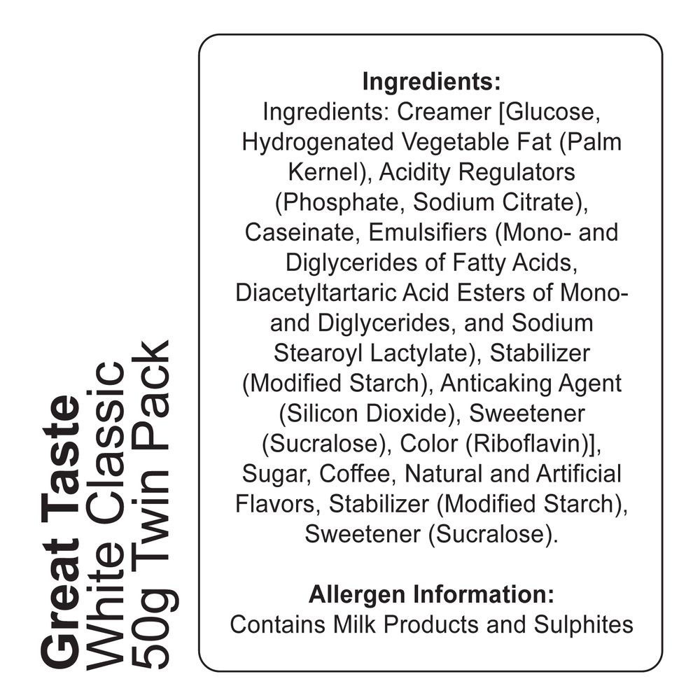 Great Taste White 3-in-1 Twin Pack (50g x 10) | Shopee Philippines