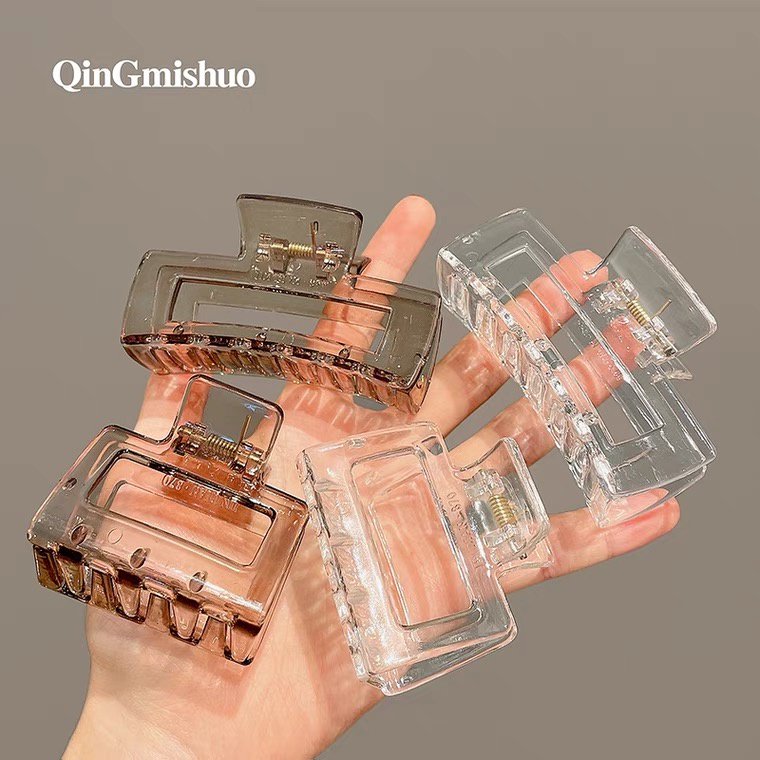 Hair Claw Clips Nonslip Rectangle Claw Hair Jaw Clamp Banana Clips ...