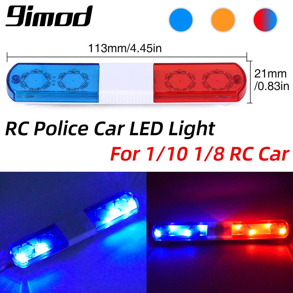 9imod 113 Multi-function Flashing RC Police Car LED Light Alarming ...