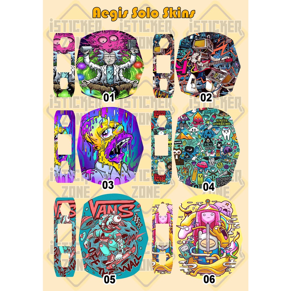 Sticker cover for Solo 1, Solo 2 (s100) and Max random Designs | Shopee ...