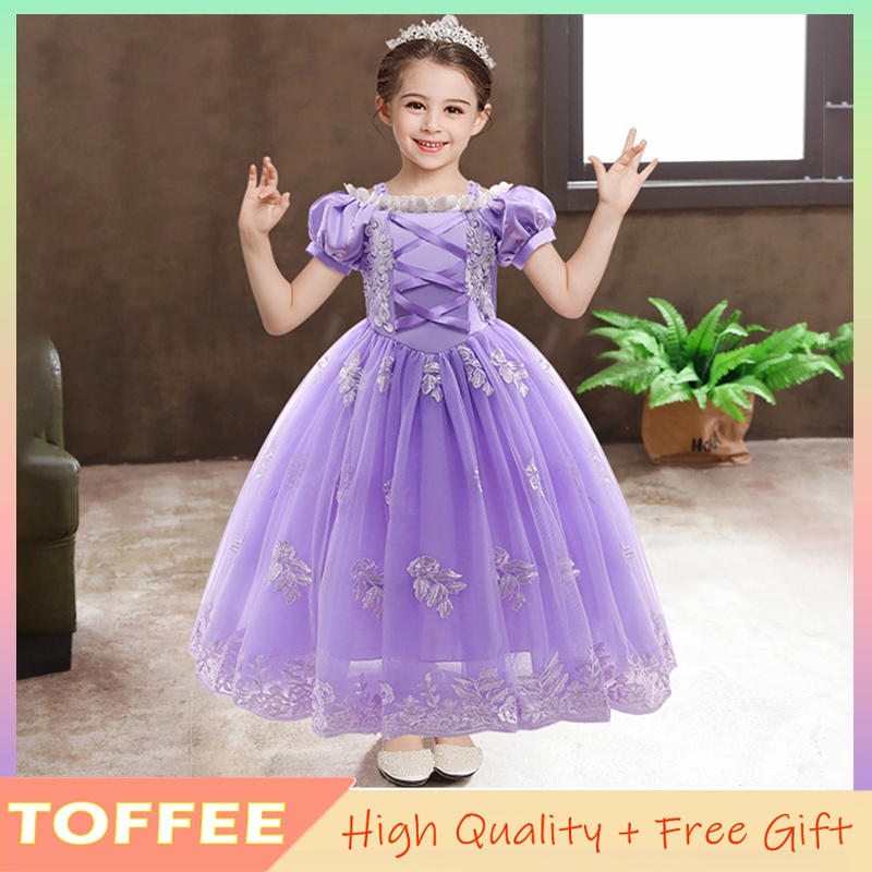 Sophia The First Costume Sofia Flower Embroidered Lace Princess Dress ...