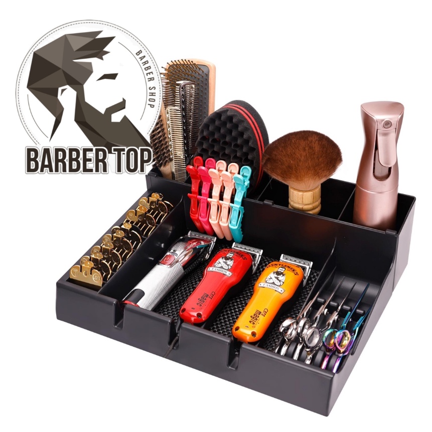 Barber Clipper Tray Plastic Anti-slip Hairdresser Trimmer Organizer ...