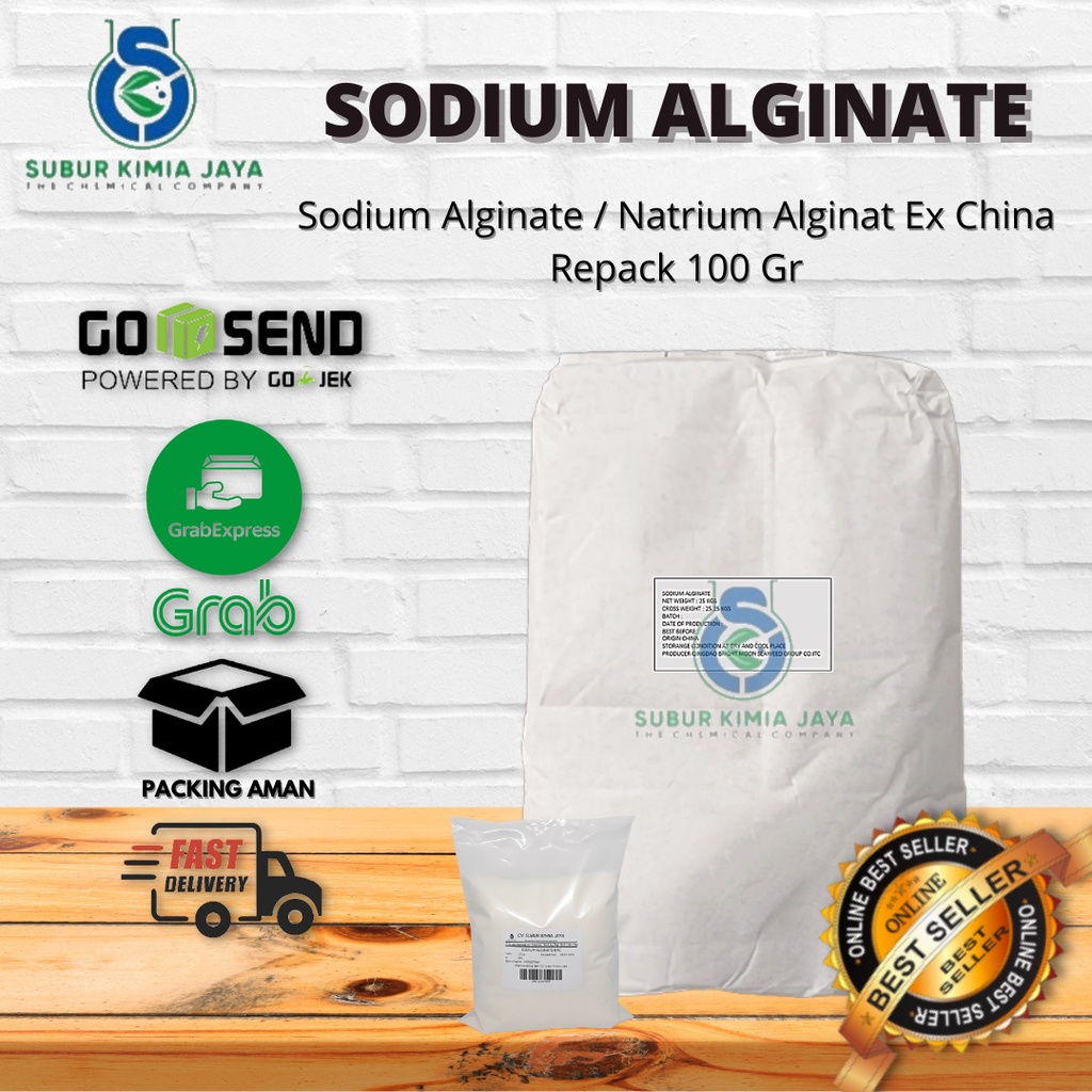 Sodium Alginate Food Grade / Sodium Alginate / Food Chewy 100 gr ...