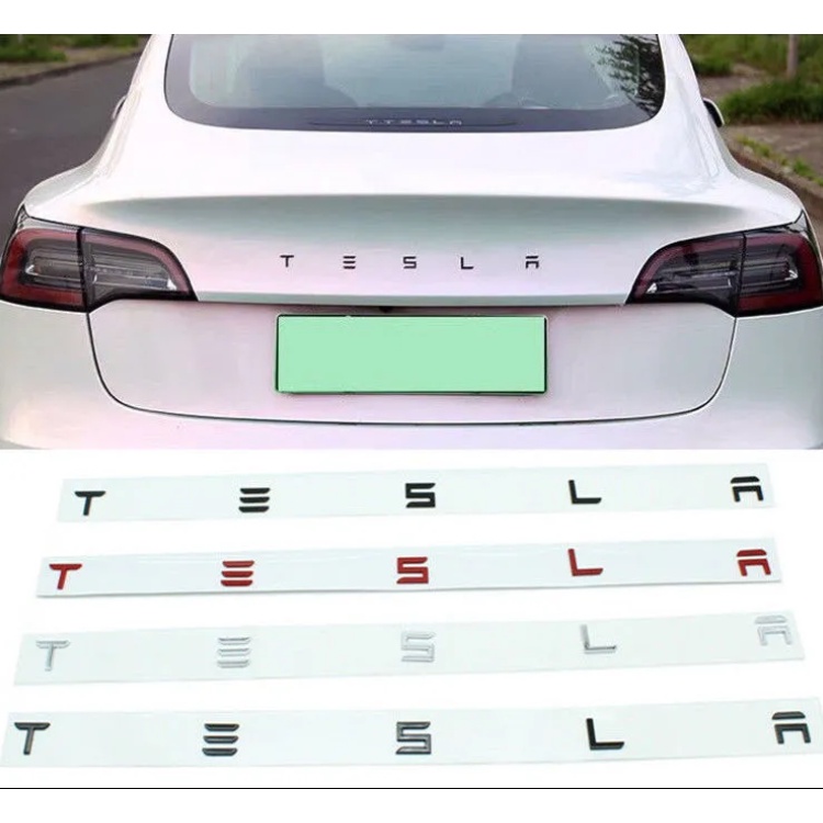 TESLA English letter black car sticker MODEL S MODEL3 MODEL X MODEL Y ...