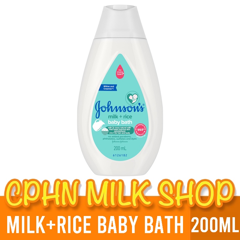 Johnson's Milk+Rice Baby Bath 200ml | Shopee Philippines