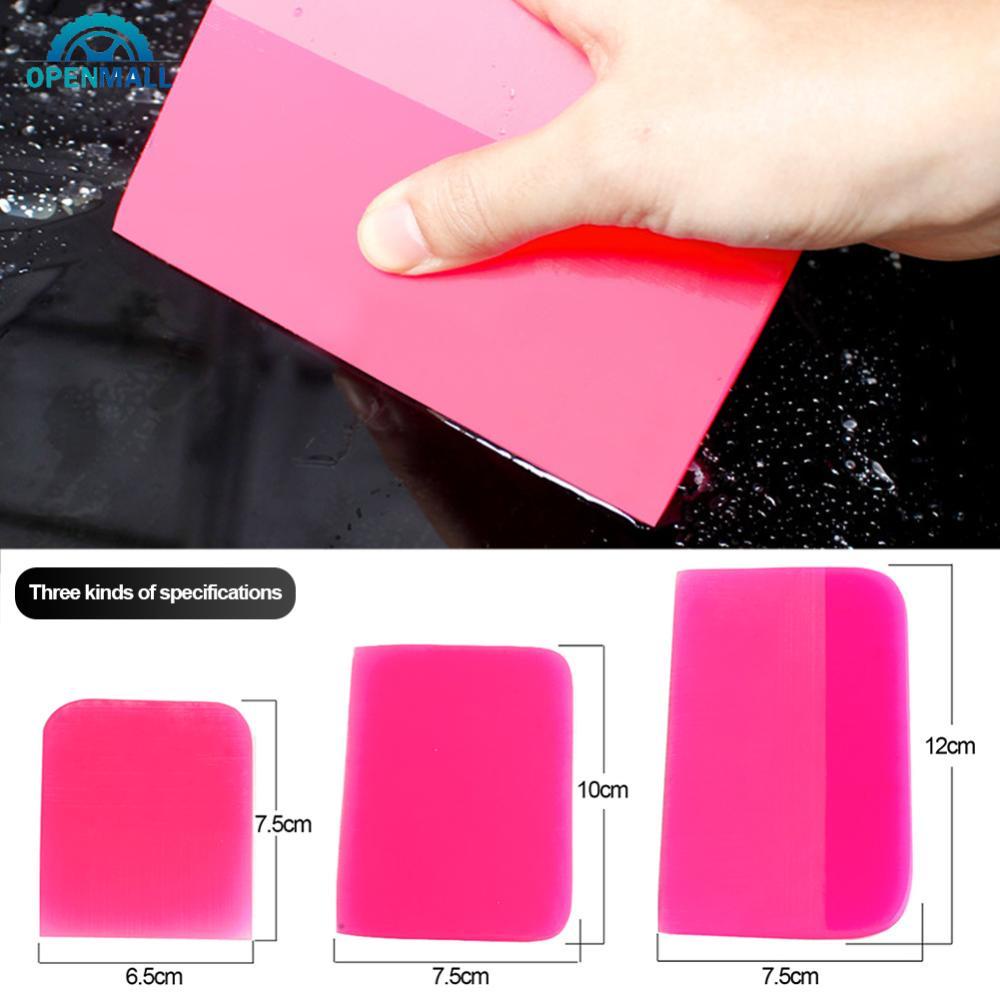 OM Car Scraper Soft Rubber Window Squeegee Glass Pink Auto Water Vinyl ...