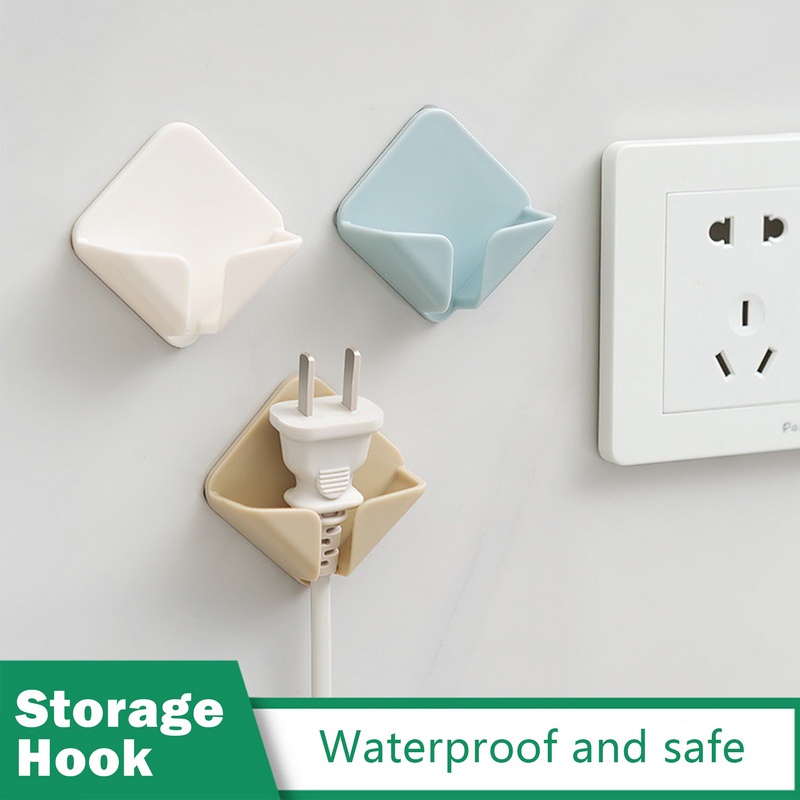 Wire Plug Hook Kitchen Plastic Transparent Nail-free Paste Hook ...