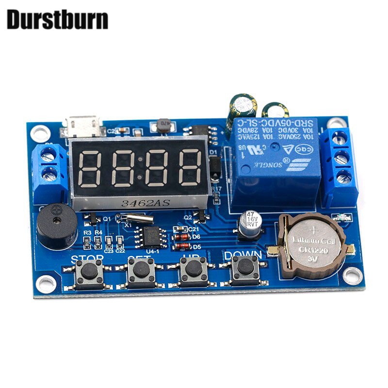DC 5V real-time timing delay timer relay module switch control clock ...