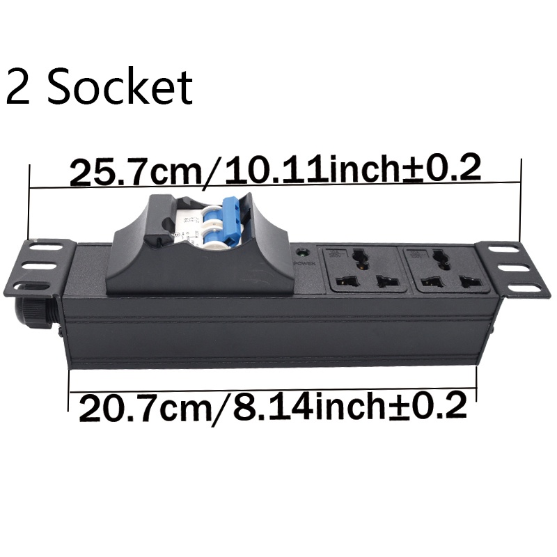 PDU power distribution unit 16/32A air switch 3-10 perforated socket ...