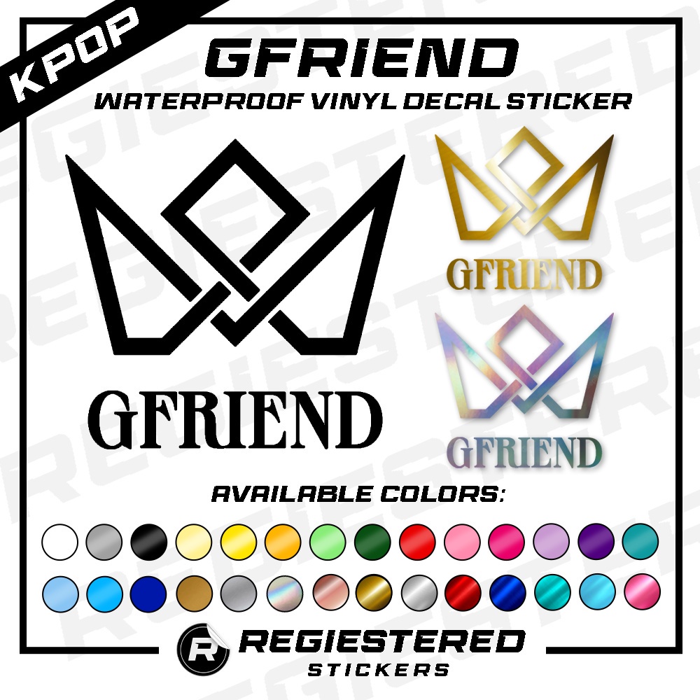 KPOP GFRIEND Logo Vinyl Decal Sticker Waterproof | Shopee Philippines