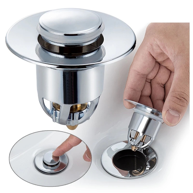Universal Press Bounce Basin Pop-up Drain Filter/Bathroom Bounce Core ...