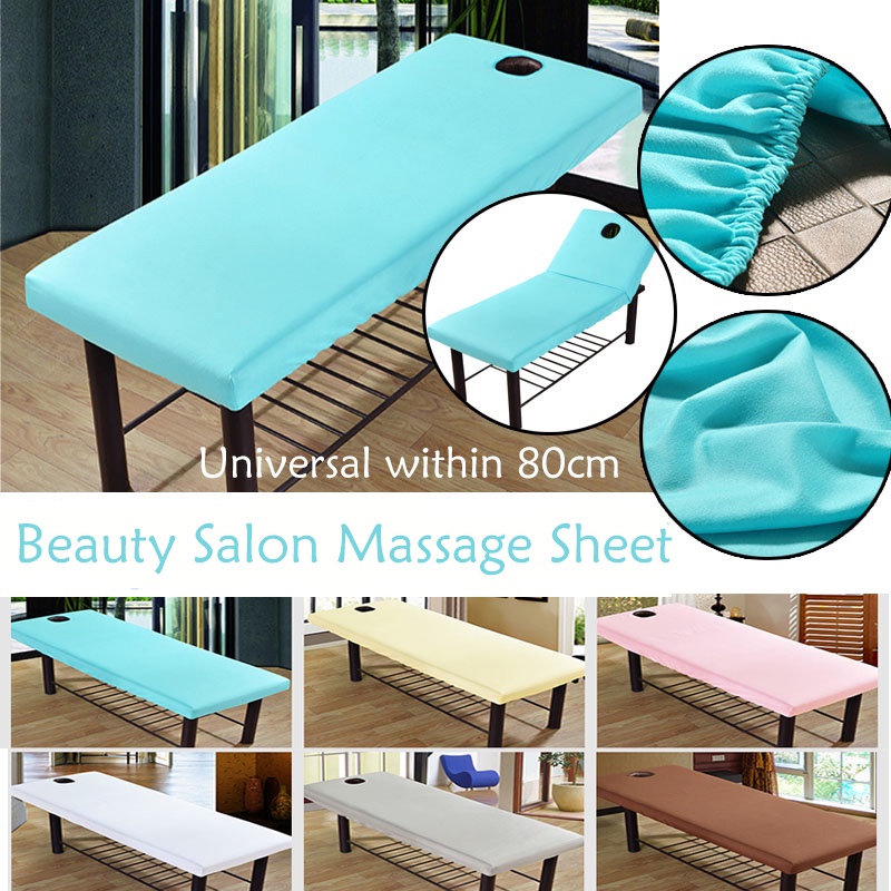 190x70cm Beauty Salon Massage Sheet SPA Soft Fabric BedSheet Table ...