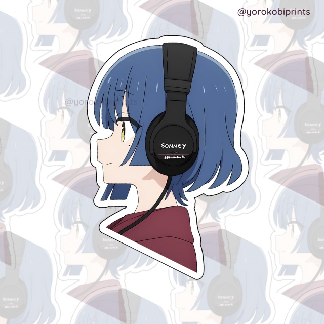 Ryo Yamada - Bocchi the Rock! - Waterproof Laminated Vinyl Stickers for ...