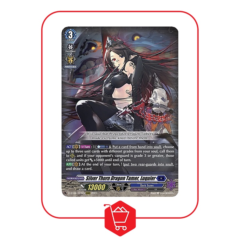 Cardfight Vanguard Singles DBT08 Dark States Silver Thorn Dragon Tamer ...