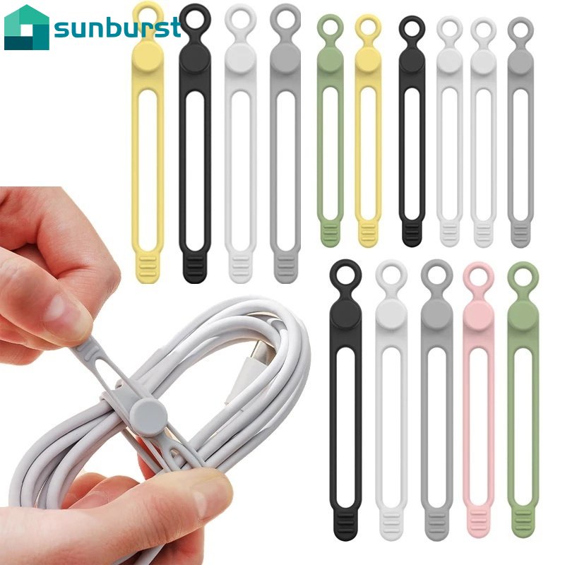 Reusable High Quality Silicone Multifunctional Winder Clip Desk Top ...