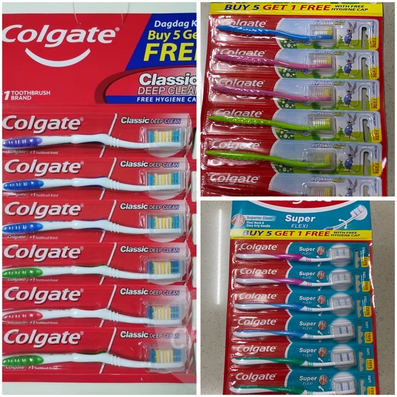 Colgate Classic Deep Clean ,Toothbrush (Medium) , adults and kids ，BUY ...