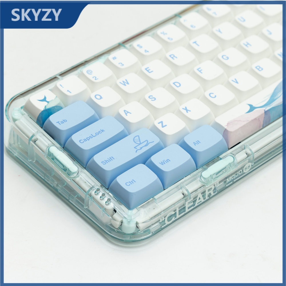 136 Keys Haiyun Keycaps XDA Profile Whale Ocean PBT Dye Sub Mechanical ...