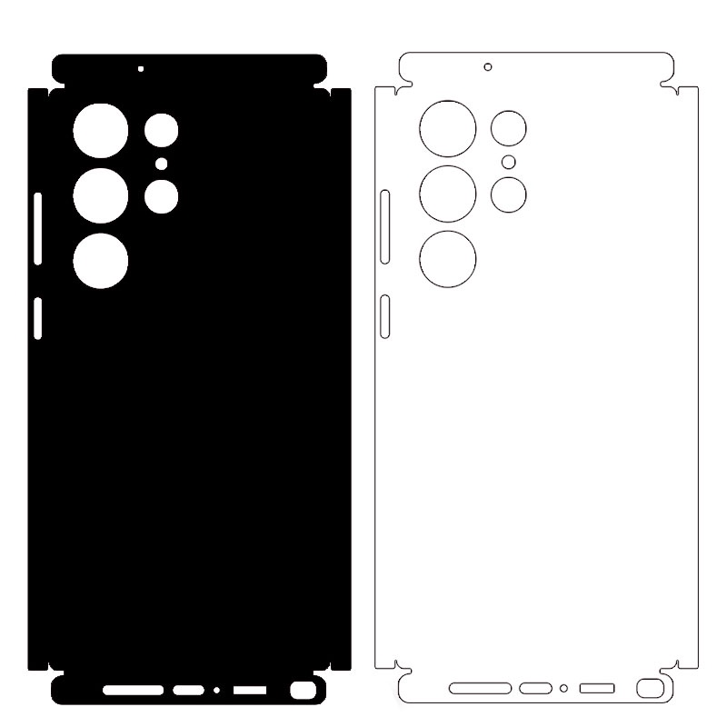 Plain Color Decal Skin for Samsung Galaxy S22 S23 S24 Ultra A54 A55 A56 ...
