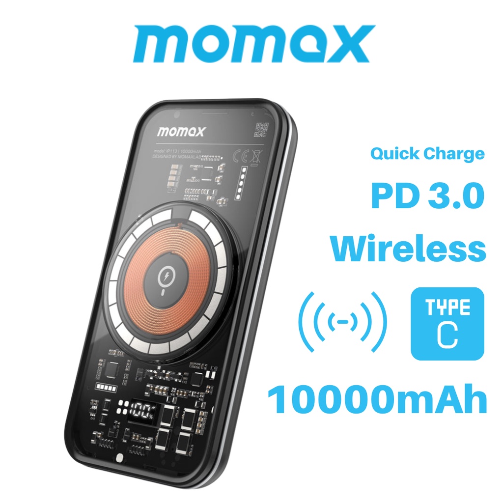 Momax Q.MAG POWER 13 10000mAh Magnetic Wireless Charging Power Bank ...